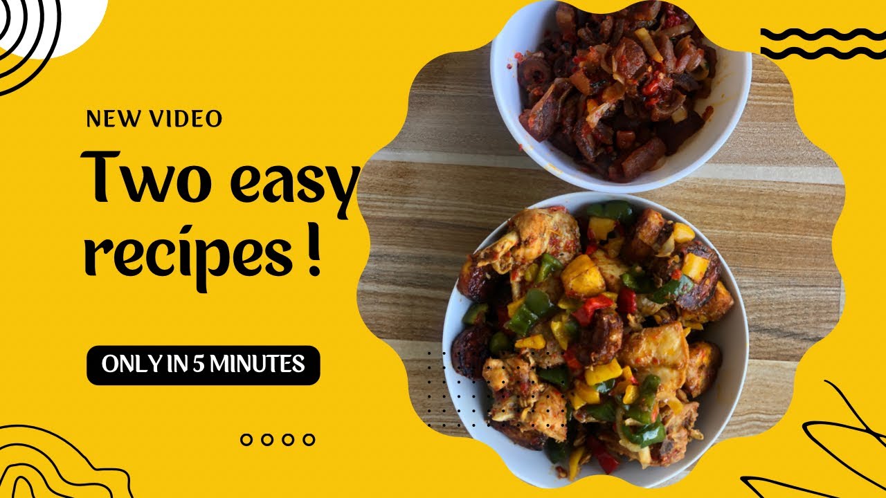 Two Easy recipes in five minutes !+how to make peppered ponmo - YouTube