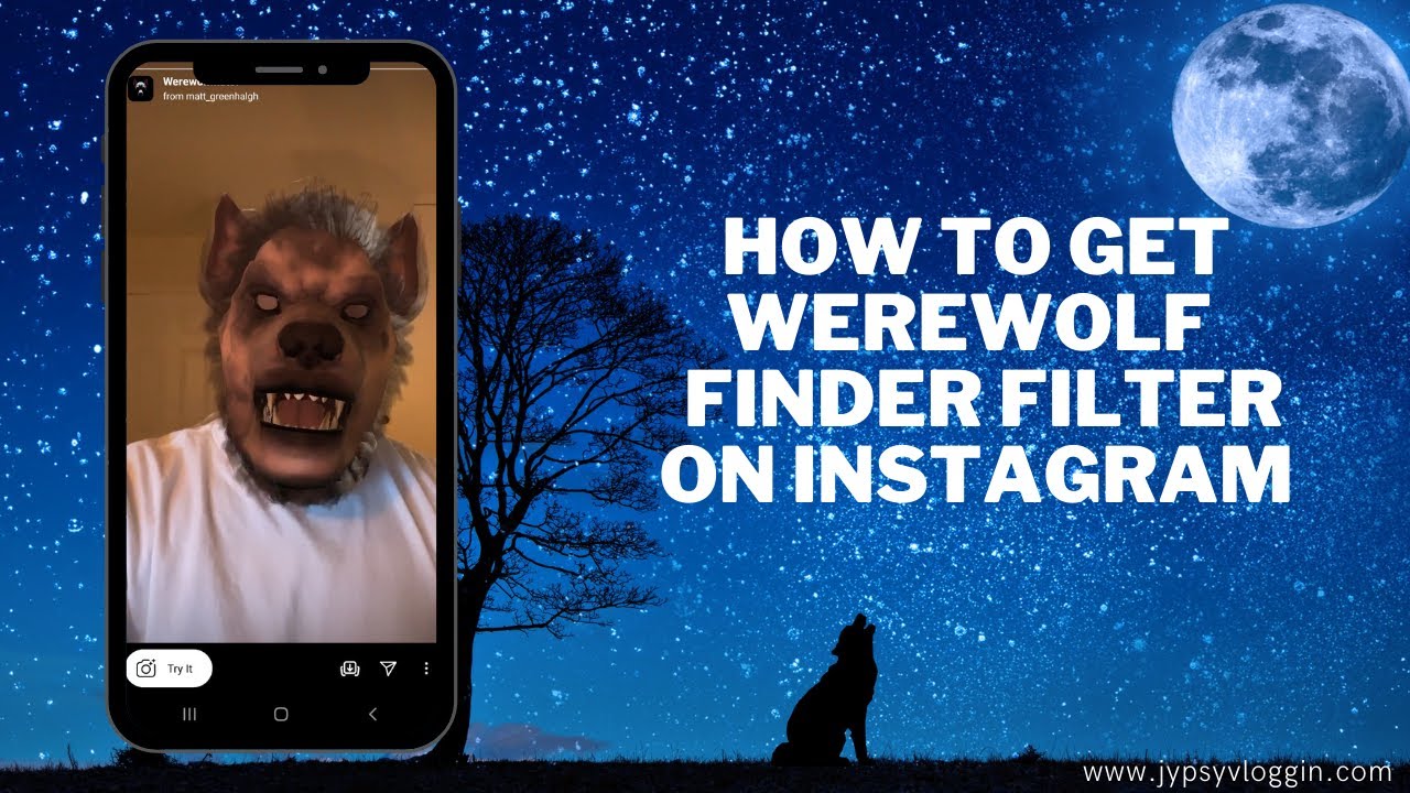 How to get werewolf finder filter on Instagram - YouTube