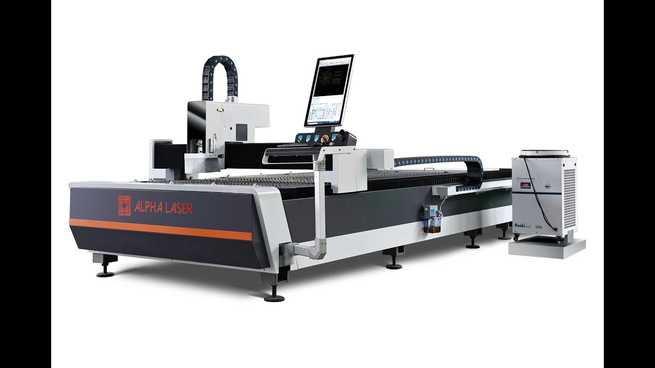 Alpha Fiber Laser Cutter 3015E - YouTube