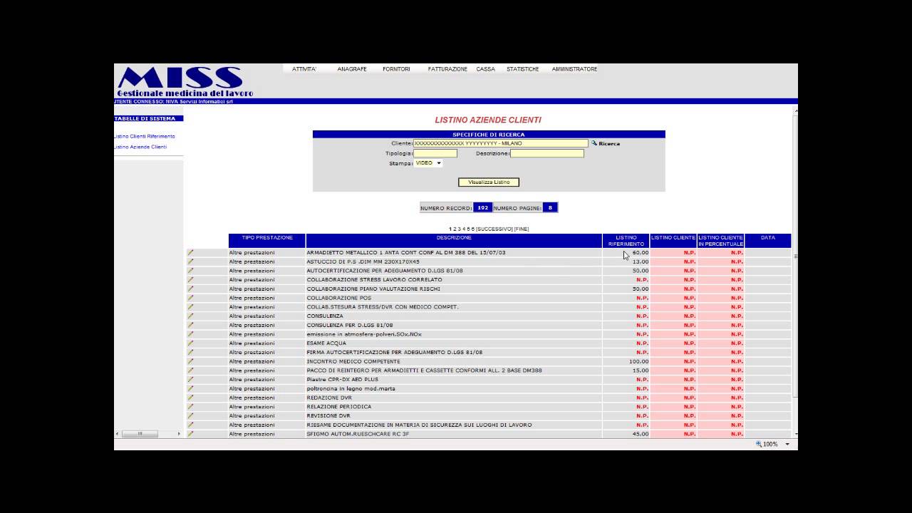 NIVA Software Medicina lavoro - Listini - YouTube