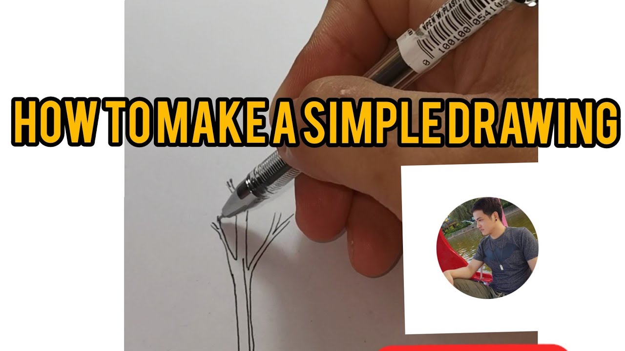 HOW TO MAKE A SIMPLE DRAWING USING BALLPEN - YouTube