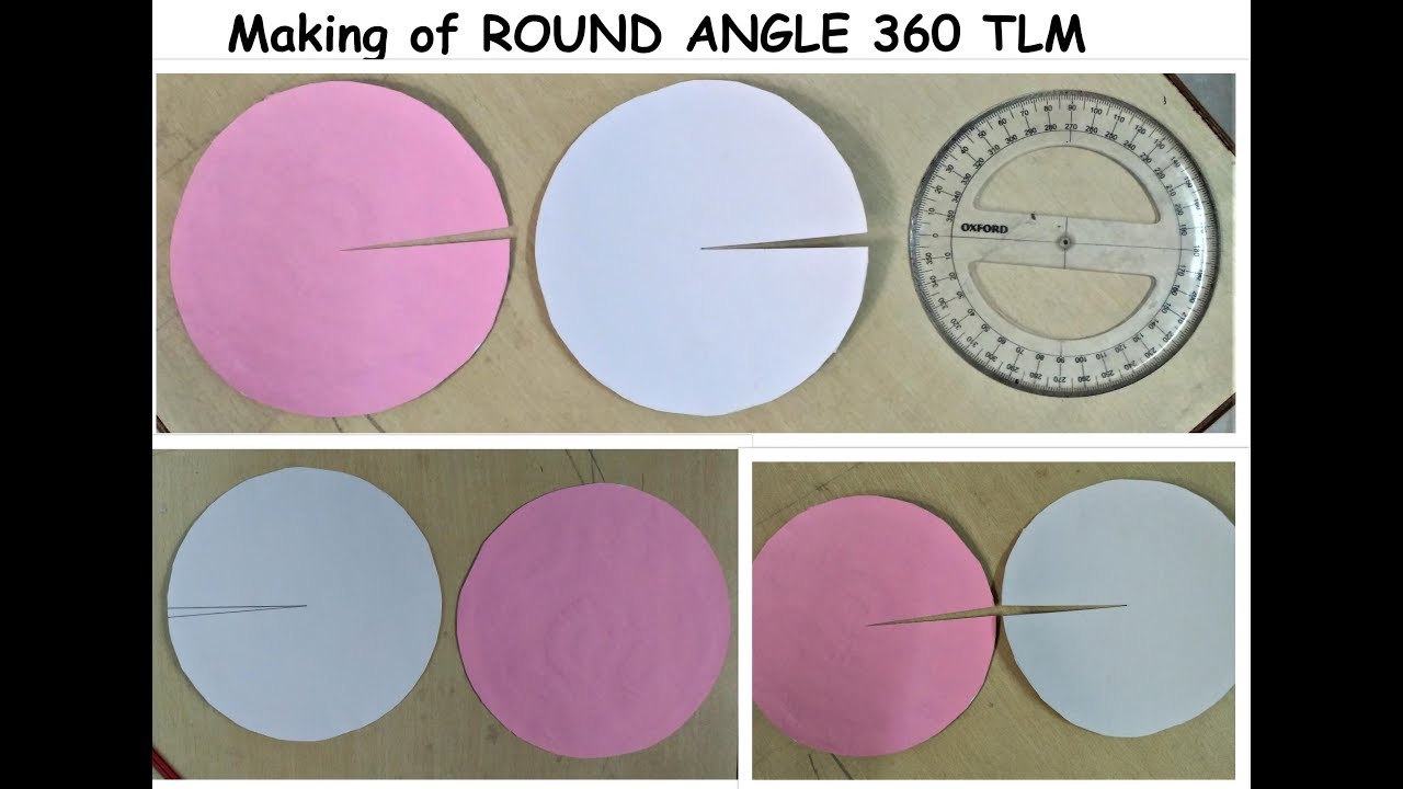 DIY: How to make Round Angles 360 Protractor: Angles, Acute, Right ...