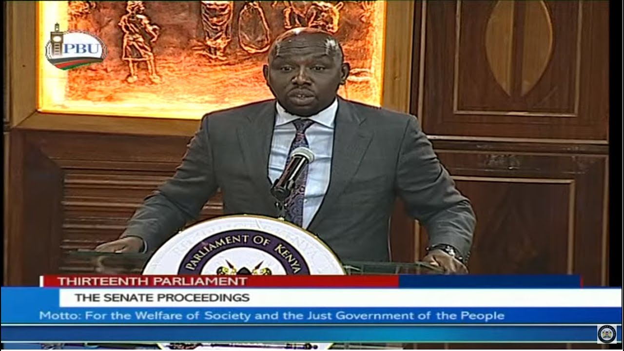 LIVE!! CS KIPCHUMBA MURKOMEN FACING SENATORS IN SENATE!! - YouTube