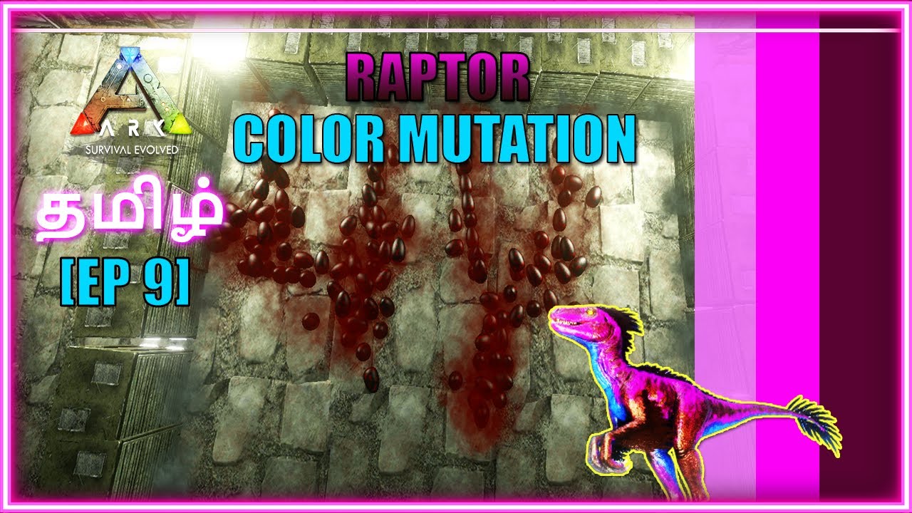 RAPTOR COLOR MUTATIONS | ARK MOBILE | MUTATION EP 9 | MR RAPTOR ...