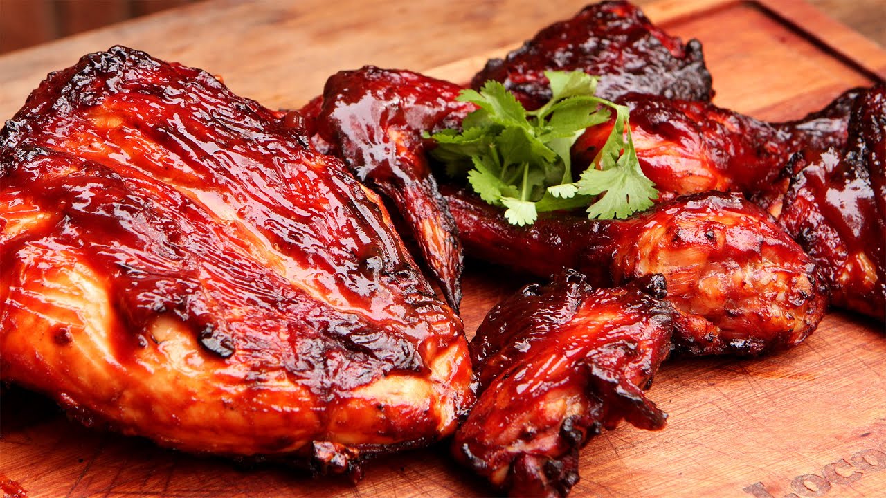 Pollo Agridulce Ahumado - Receta de Locos X el Asado - YouTube