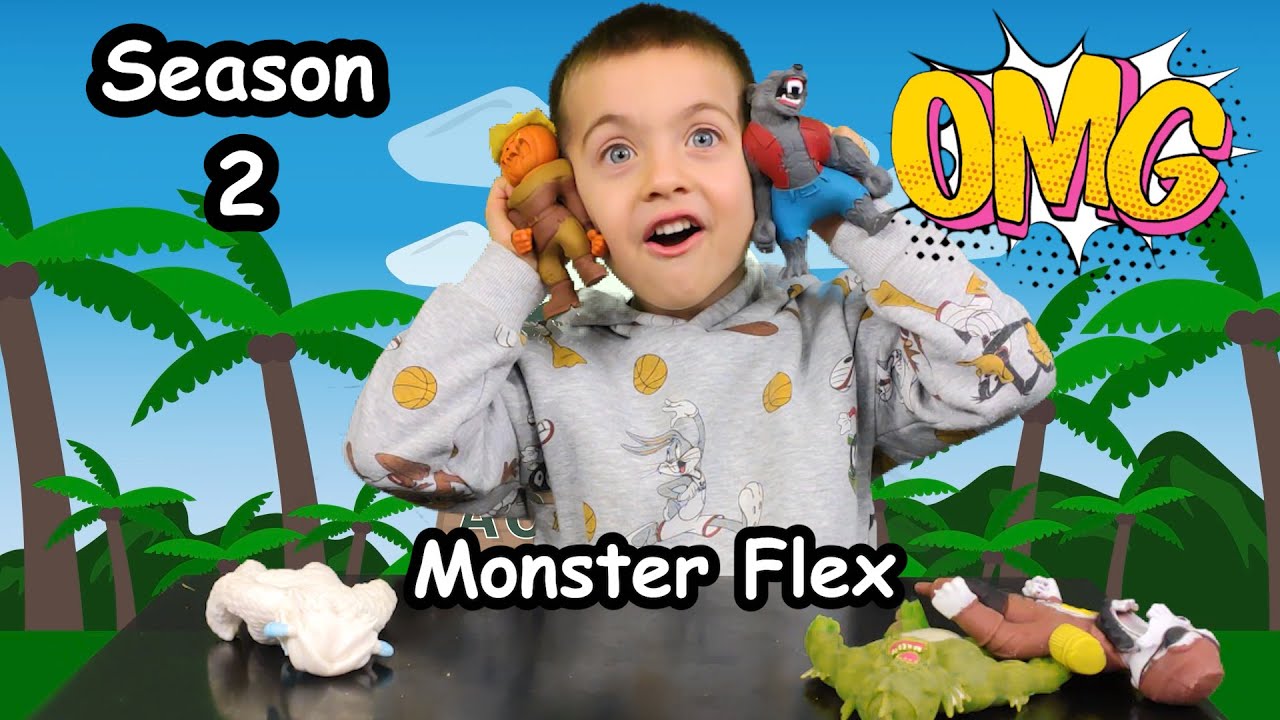 😱 Monster Flex Unboxing 💥 Big Monster Flex Toy Review 😨 Series 2 - YouTube