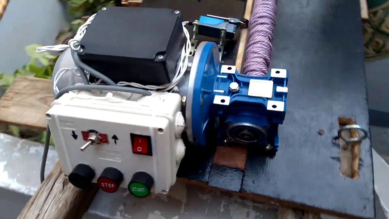 DIY home motor lift - YouTube