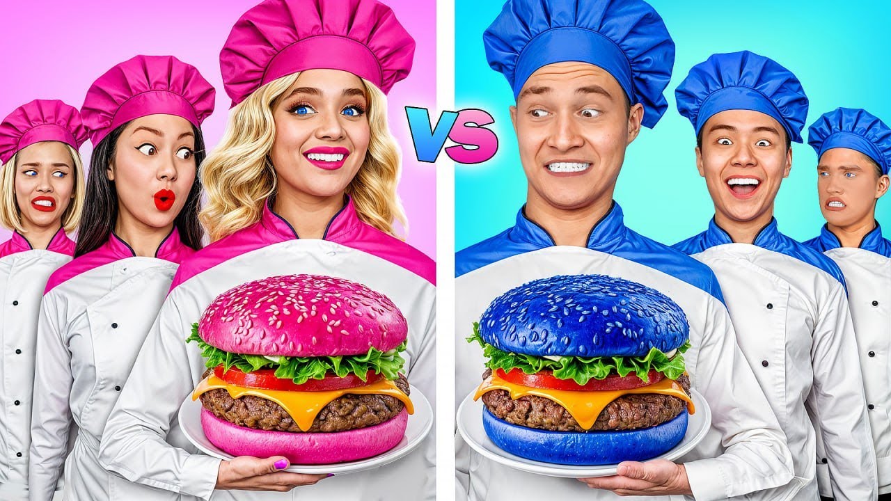 Boys VS Girls Cooking Challenge | Chocolate Cake Competition by Turbo ...