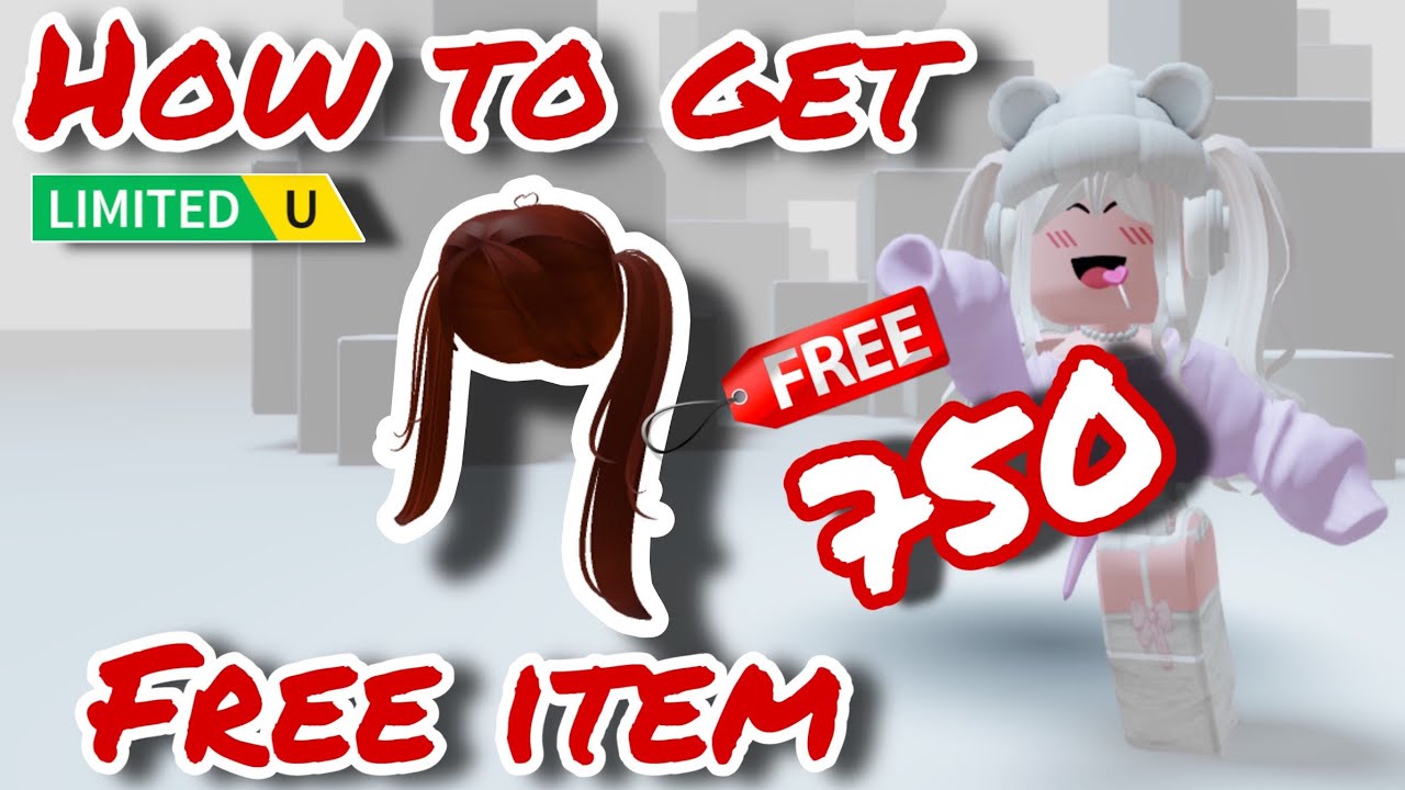 [FREE ITEM] สอนรับของฟรี ผมสีแดง LIMITED UGC ROBLOX - YouTube