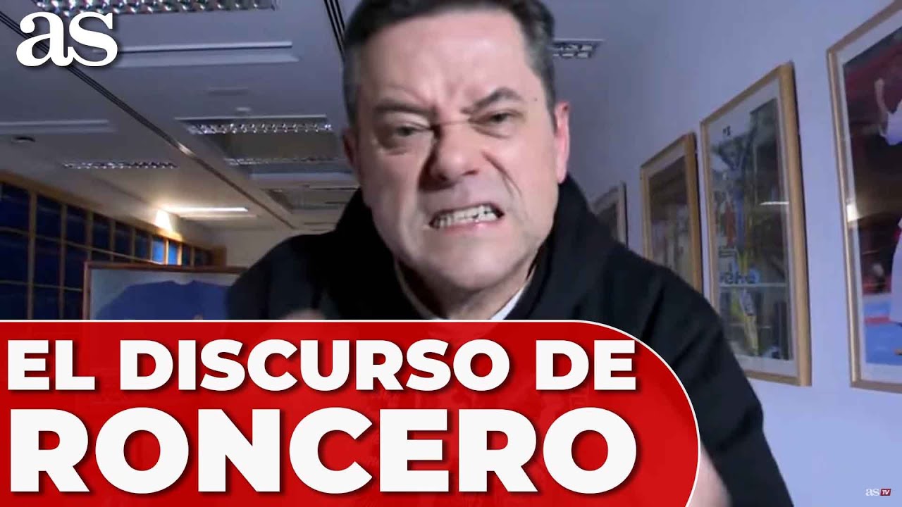 El DISCURSO de RONCERO: 'QUINTETE', DON CARLO y CUENTAS DARDO para el ...