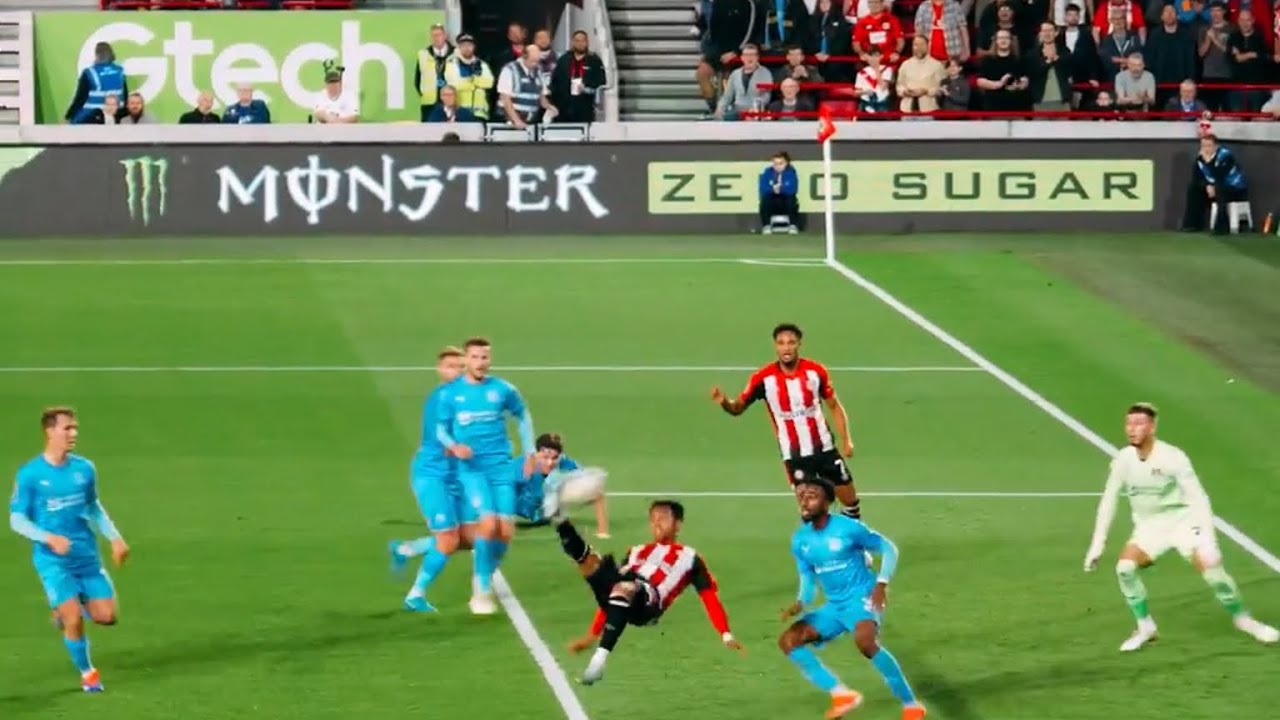 Fabio Carvalho Bicycle Kick Goal | Brentford FC vs Leyton Orient ...