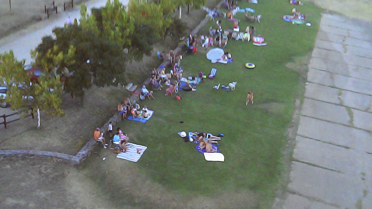 Playa de los calicantos a vista de pajaro en Casas de don Pedro Agosto ...
