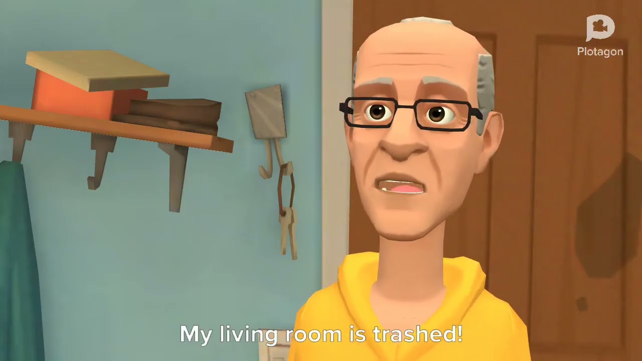 Sam’s living room is trashed (my first plotagon video) - YouTube