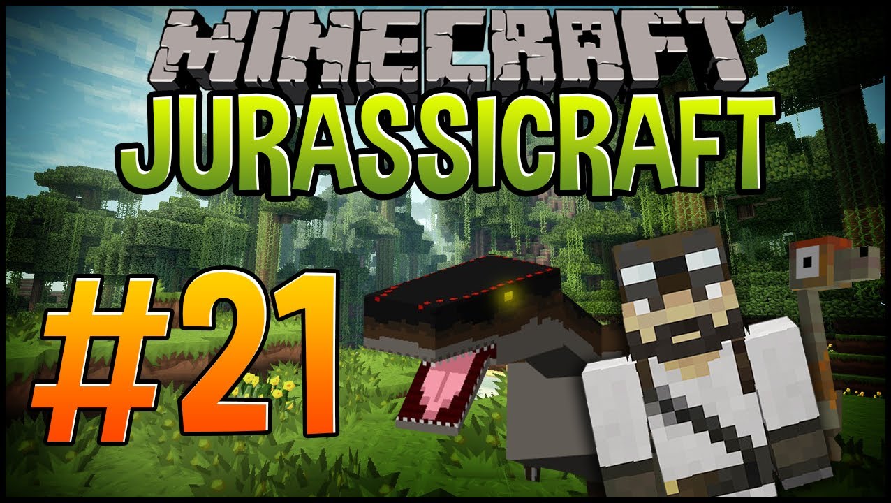 Minecraft Dinosaurs (Jurassicraft) | Let's Play #21 | The Raptor Pen ...