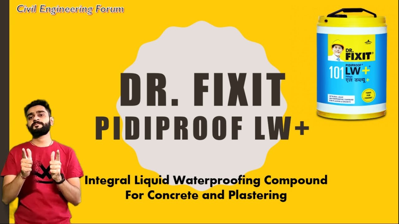 Dr Fixit Pidiproof 101 lw+ | Integral liquid waterproofing chemical ...