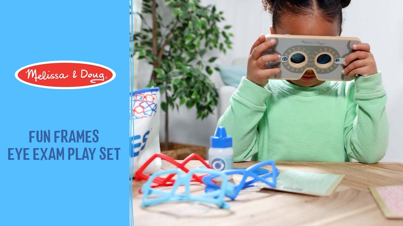 Melissa & Doug Fun Frames Eye Exam Play Set - YouTube