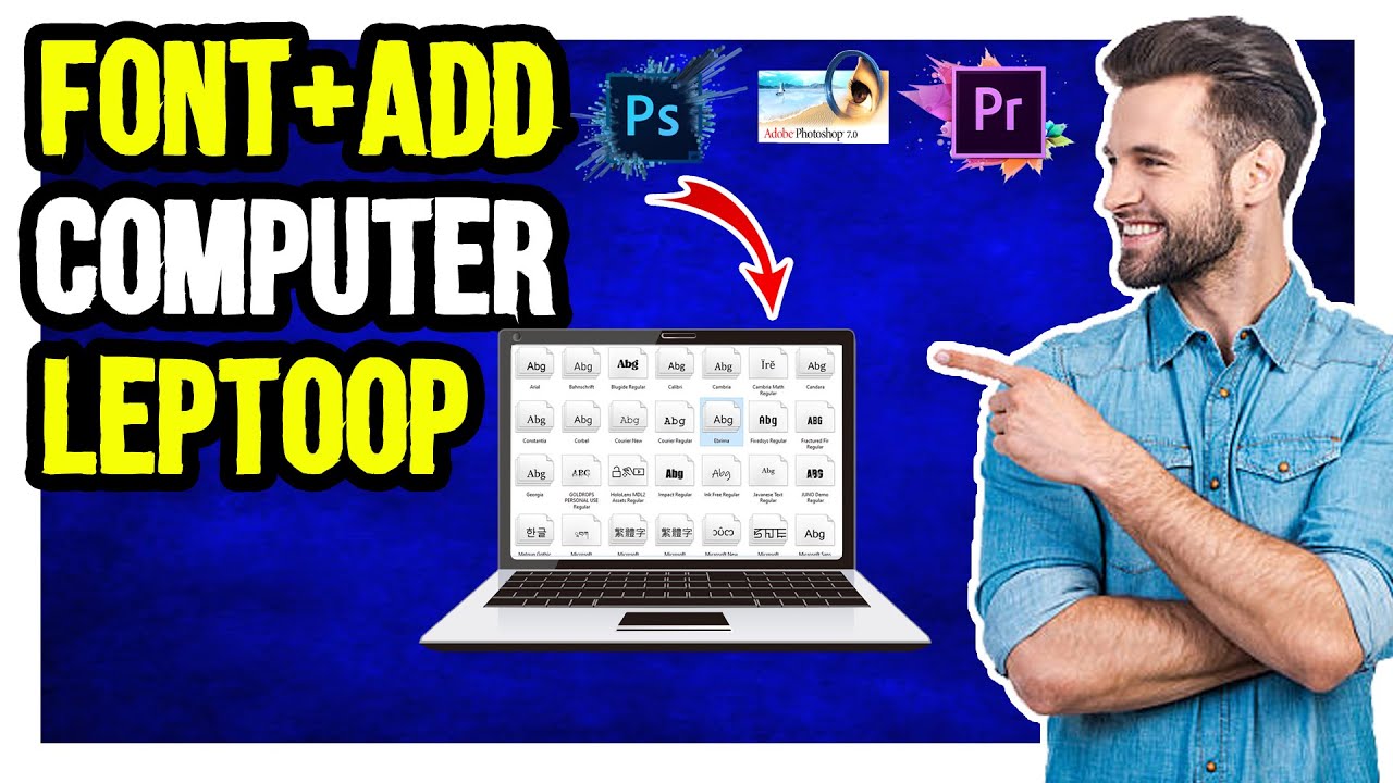 How To Download And Install Fonts! (ALL Windows) A new font add leptop ...