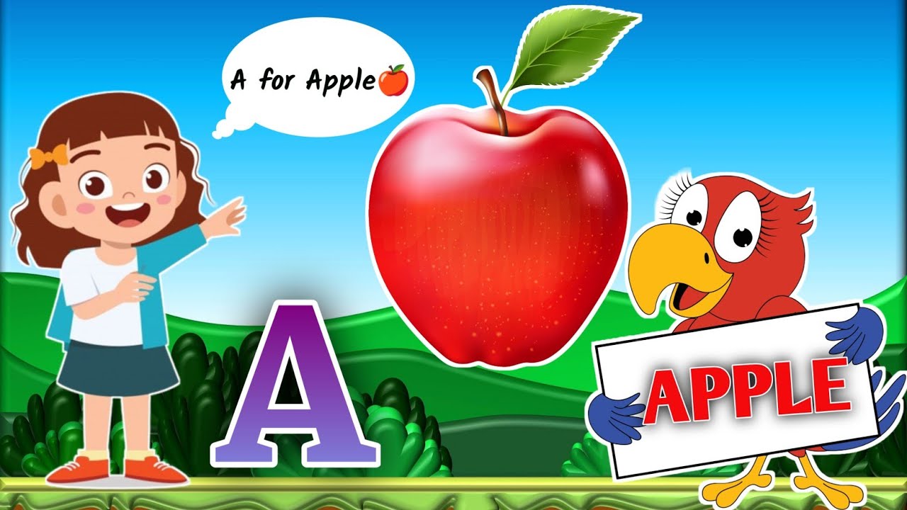 A for apple B for ball C for cat | ABCD Alphabet |ABCD | ए फॉर एप्पल बी ...