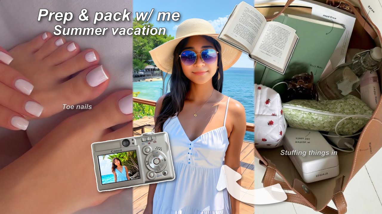 Prep & pack with me for summer vacation | ep 1 - YouTube