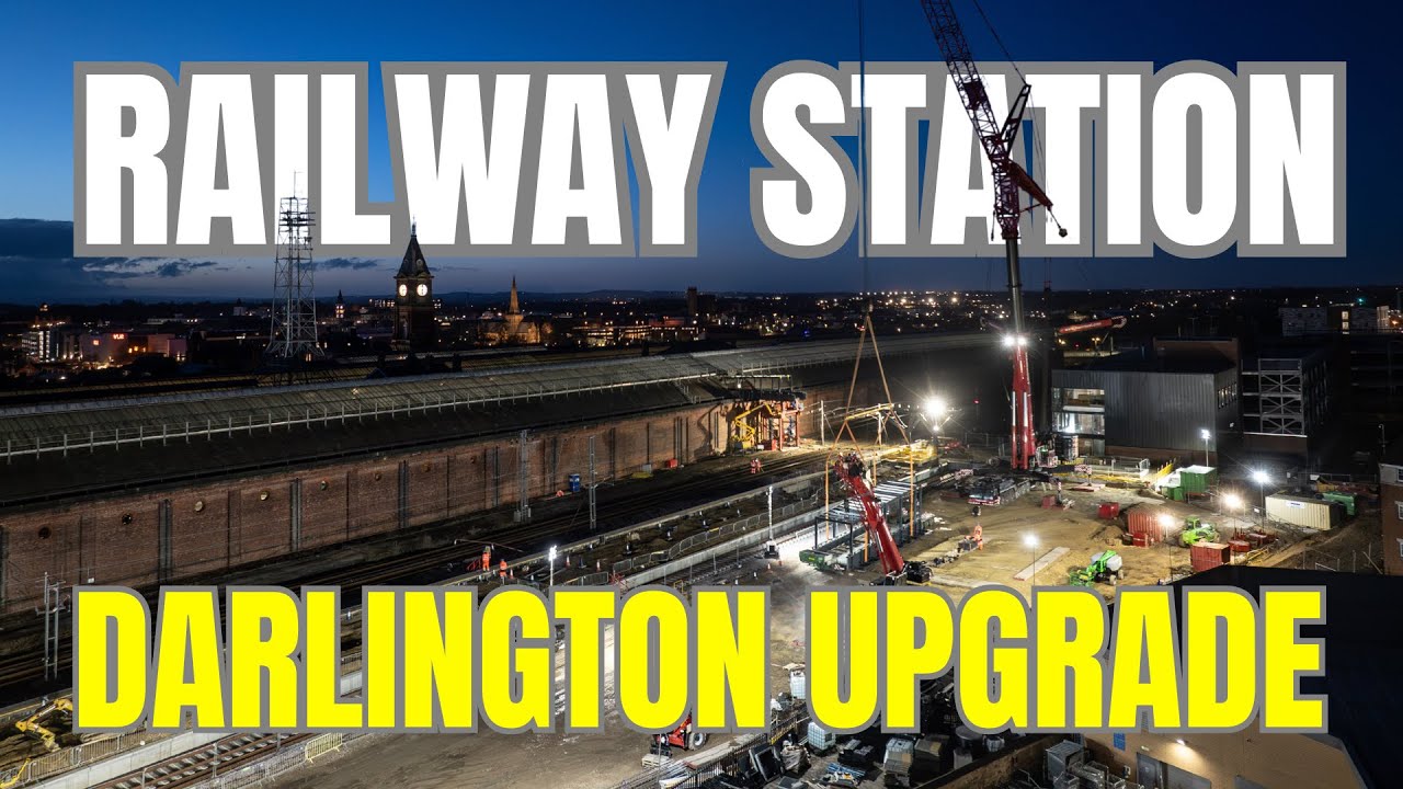 Darlington Railway Station Upgrade with @MammoetHeavyLifting Crane ...