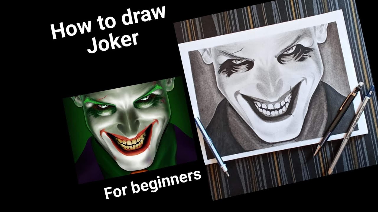 😱🔥How to draw joker🔥step by step (for beginners) - YouTube