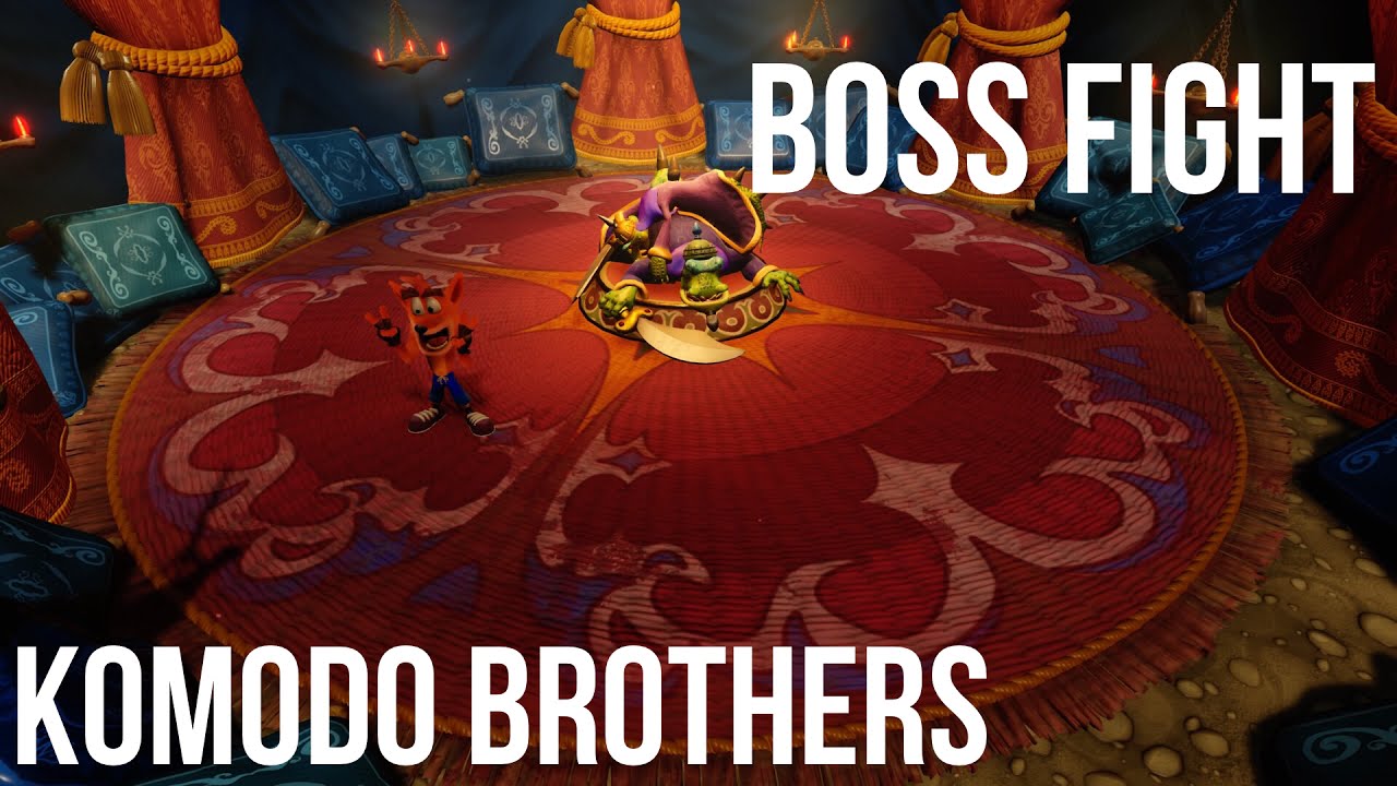 Crash Bandicoot N. Sane Trilogy - Crash 2 - BOSS FIGHT KOMODO BROTHERS ...