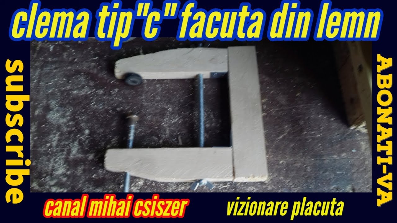 clema de prins tip "c"/how to make a clamp to catch - YouTube