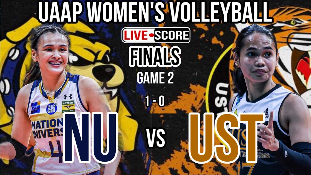 NU vs UST | Finals Game 2 UAAP Women's Volleyball Season 86 Live ...
