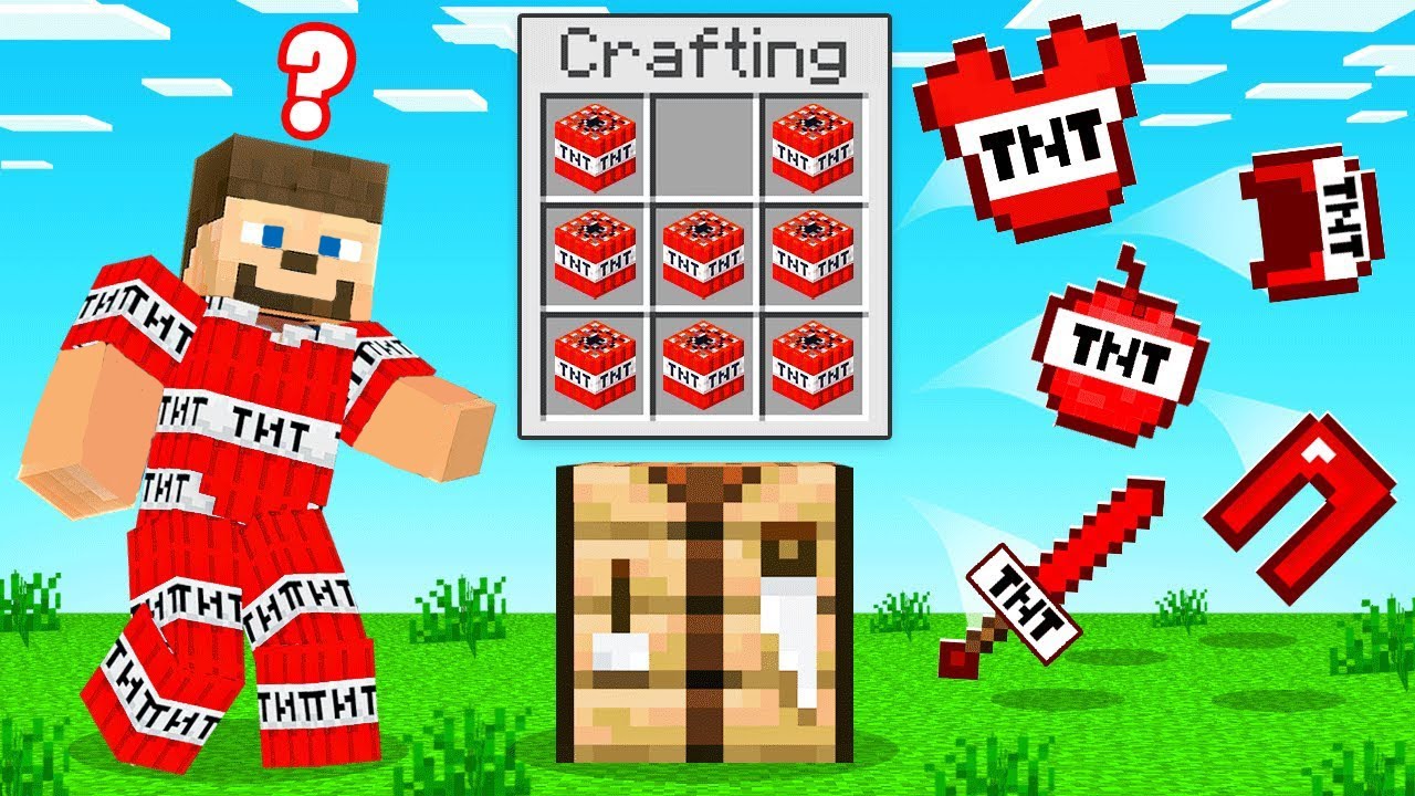 I Crafted SUPER EXPLOSIVE ARMOR In Minecraft !! - YouTube