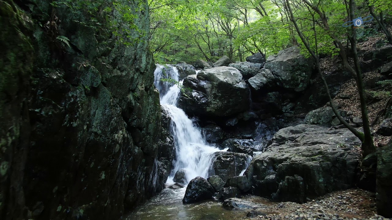 양산 무지개폭포 드론촬영 Yangsan Rainbow Falls - YouTube