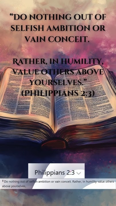 Philippians 2:3 Daily Bible Verses with Practical Applications #bible # ...