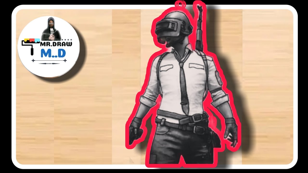 How To Draw Pubg Character ! Drawing Pubg Man ! From Pubg Game ...