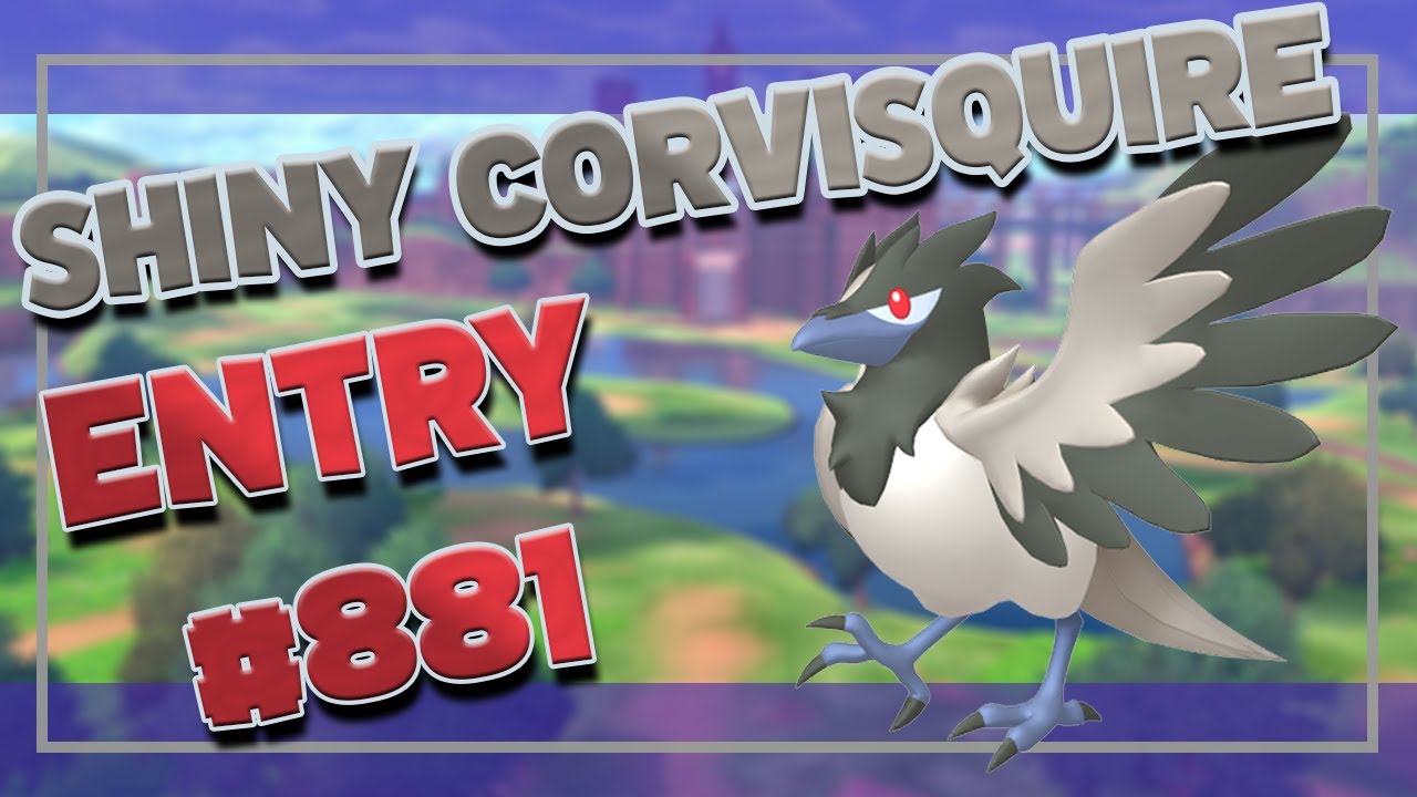 Shiny Corvisquire from SV Outbreaks! Shiny Living Dex #881! - YouTube