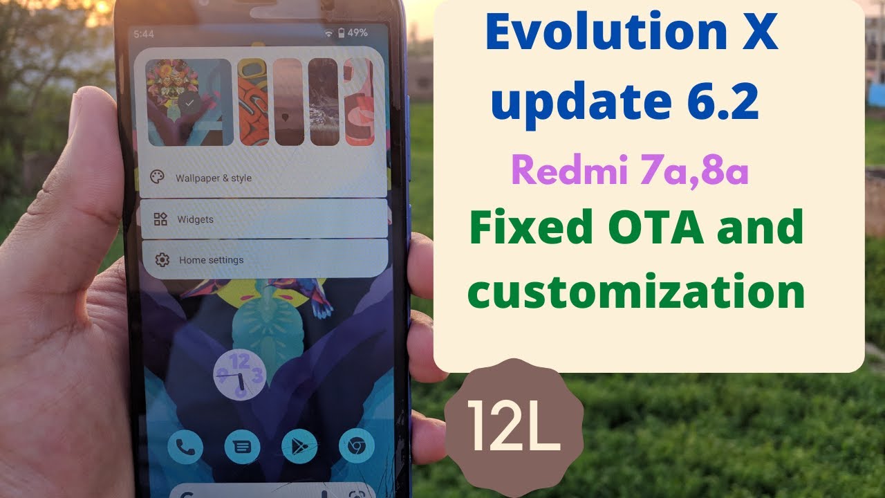 Evolution X 6.2 update redmi 7a - YouTube