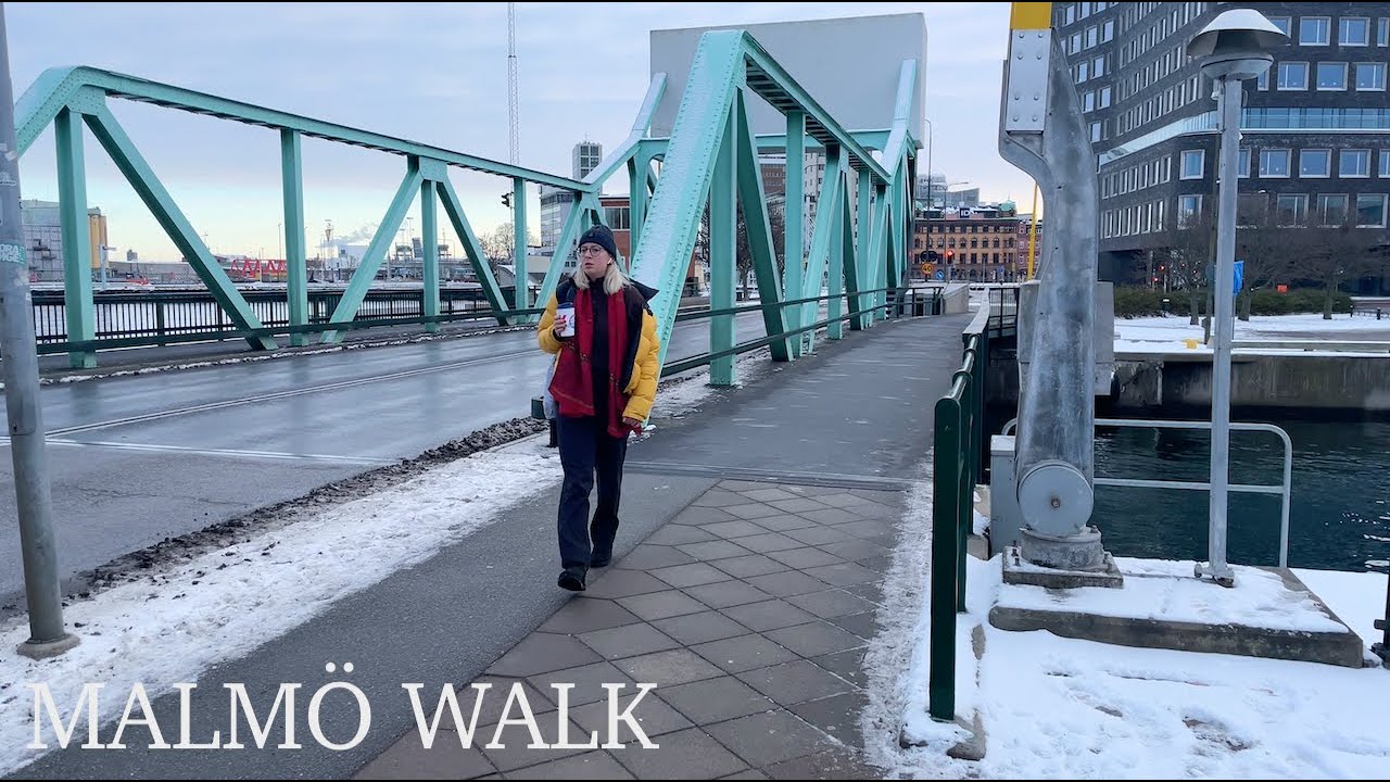 🇸🇪 Malmö, Sweden Walking Tour | Quiet Winter Walk in the City Center ...