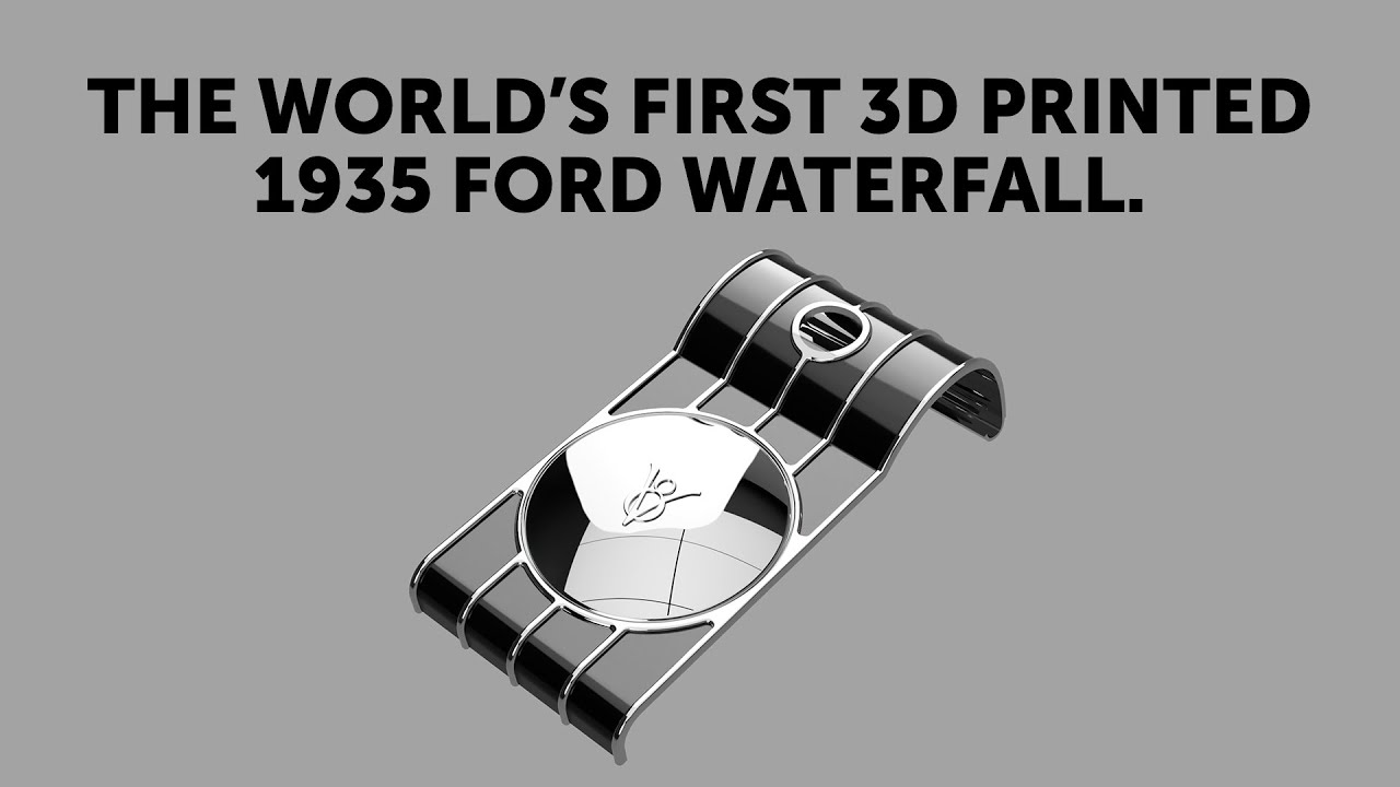 The world's first 3D printed 1935 Ford Waterfall - YouTube