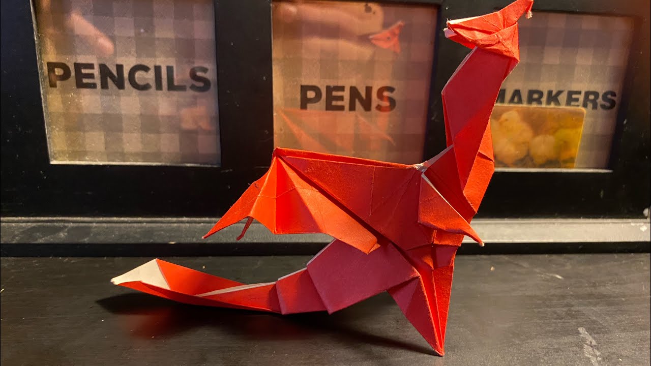 Origami dragon 🐉 V3 - YouTube