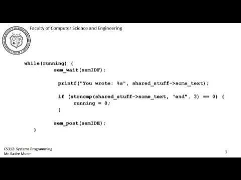 Producer Consumer Problem, Shared Memory, Named Semaphores [2 of 3] - YouTube