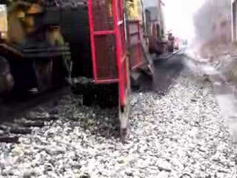 Ballast Undercutter Kershaw Machine - YouTube