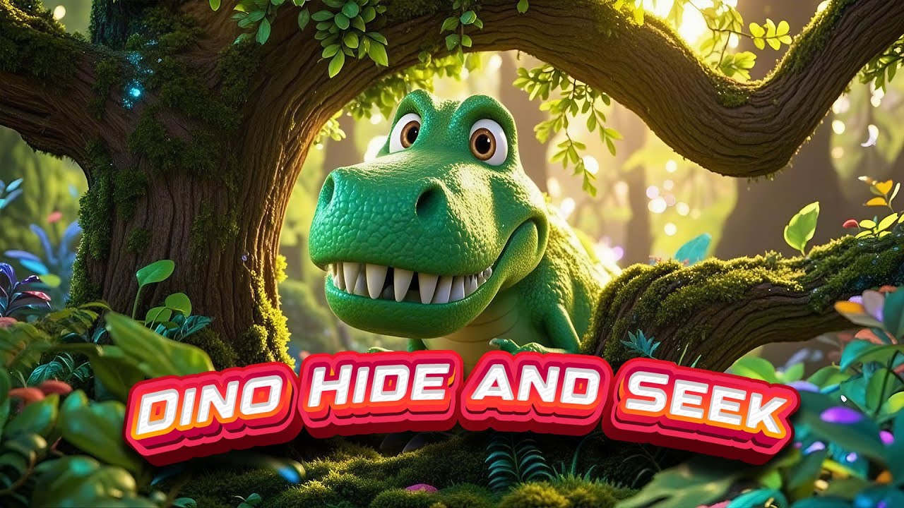 Dino Hide and Seek | Fun Dinosaur Adventure Song | Prehistoric Playtime ...