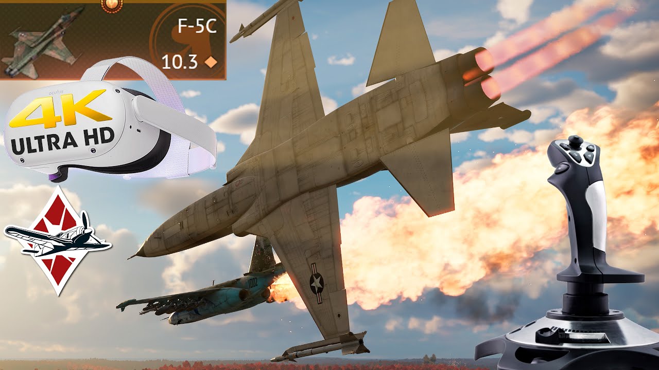 War Thunder 4k VR Jet Dogfight Air Joystick Gameplay №5 - YouTube