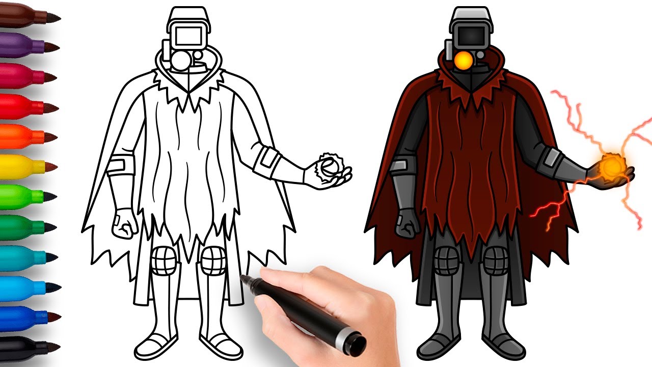 HOW TO DRAW PLUNGERMAN | Skibidi Toilet Zombie Universe 75 - Easy Step ...