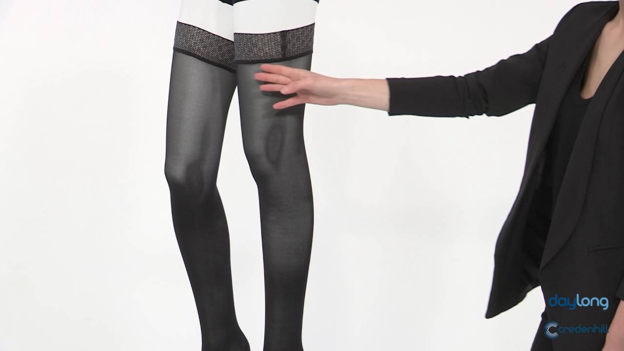 Medi Duomed Soft Class 2 Thigh Hold Up Compression Stockings - YouTube