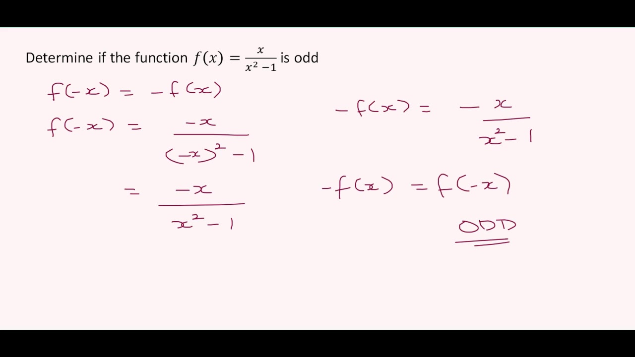 Odd Functions YouTube Odd Functions YouTube