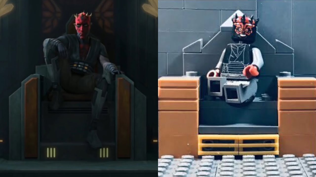 How To Make: Darth Maul’s (Satine’s) Throne | LEGO Tutorial - YouTube