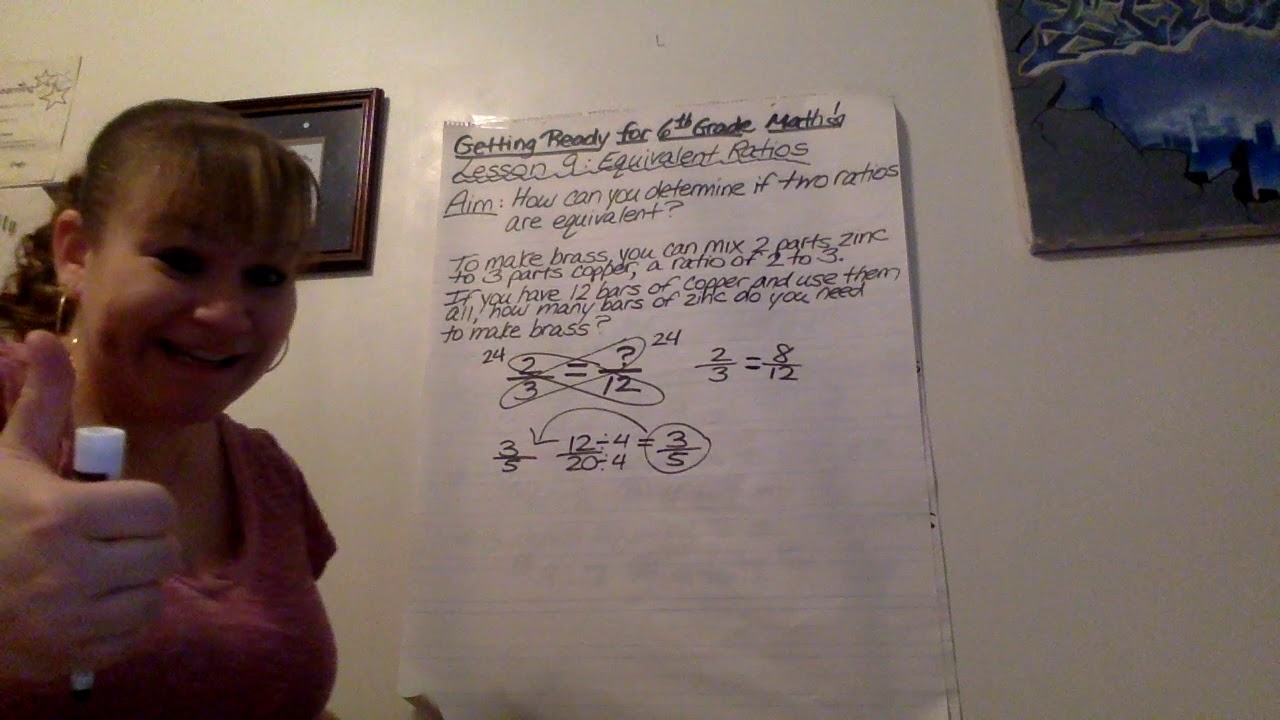 Getting Ready for 6th Grade Math: Lesson 9: Equivalent Ratios - YouTube