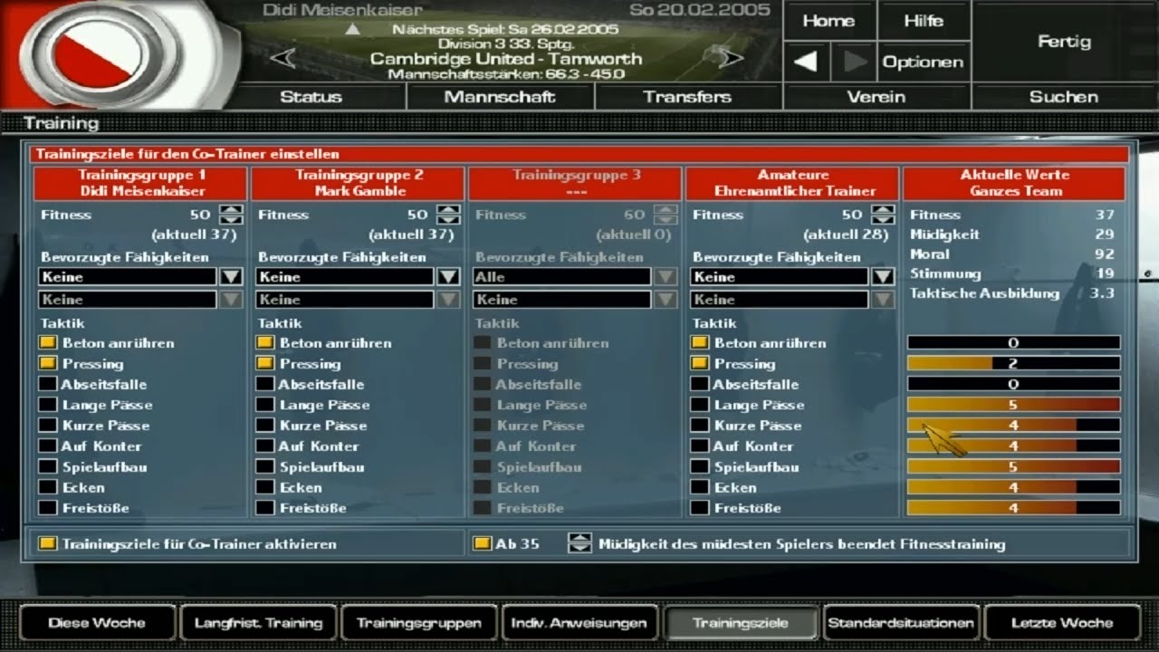 #36 Total Club Fussball Manager 2004 | Tamworth Saison 2 | Division 3 ...