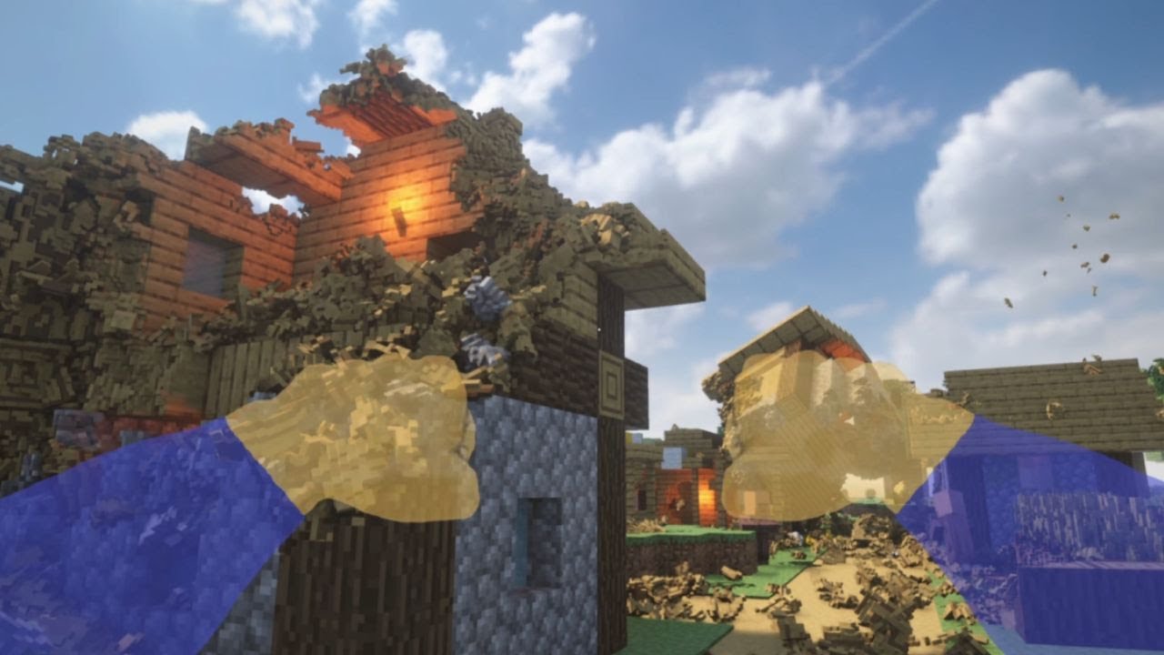 Use SUPERMAN POWER in Realistic Minecraft Village in TEARDOWN - YouTube