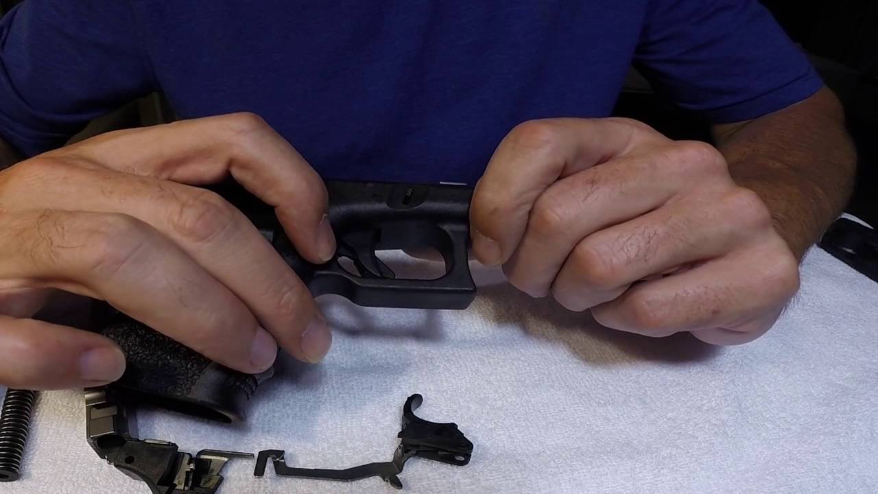 S&W SD9VE trigger polish. - YouTube