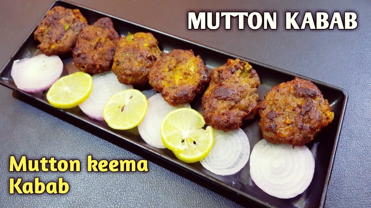 Mutton Kabab Recipe | Mutton Keema Kabab Street Style | Kachche Keema ...